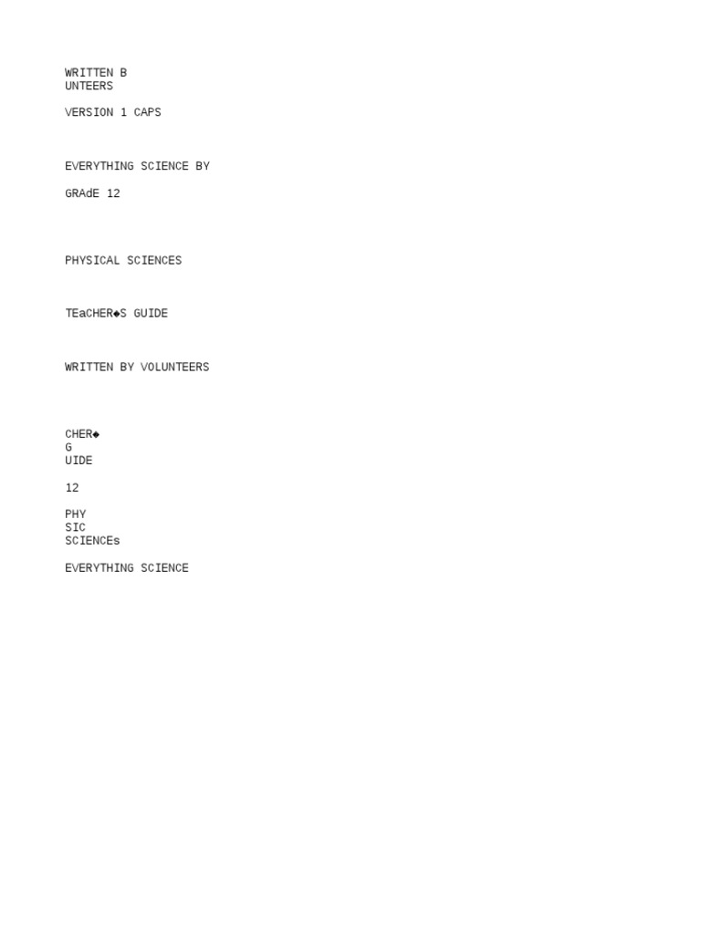 Siyavula Caps Text Book Gr12 Physical Sciences | PDF | Redox | Curriculum