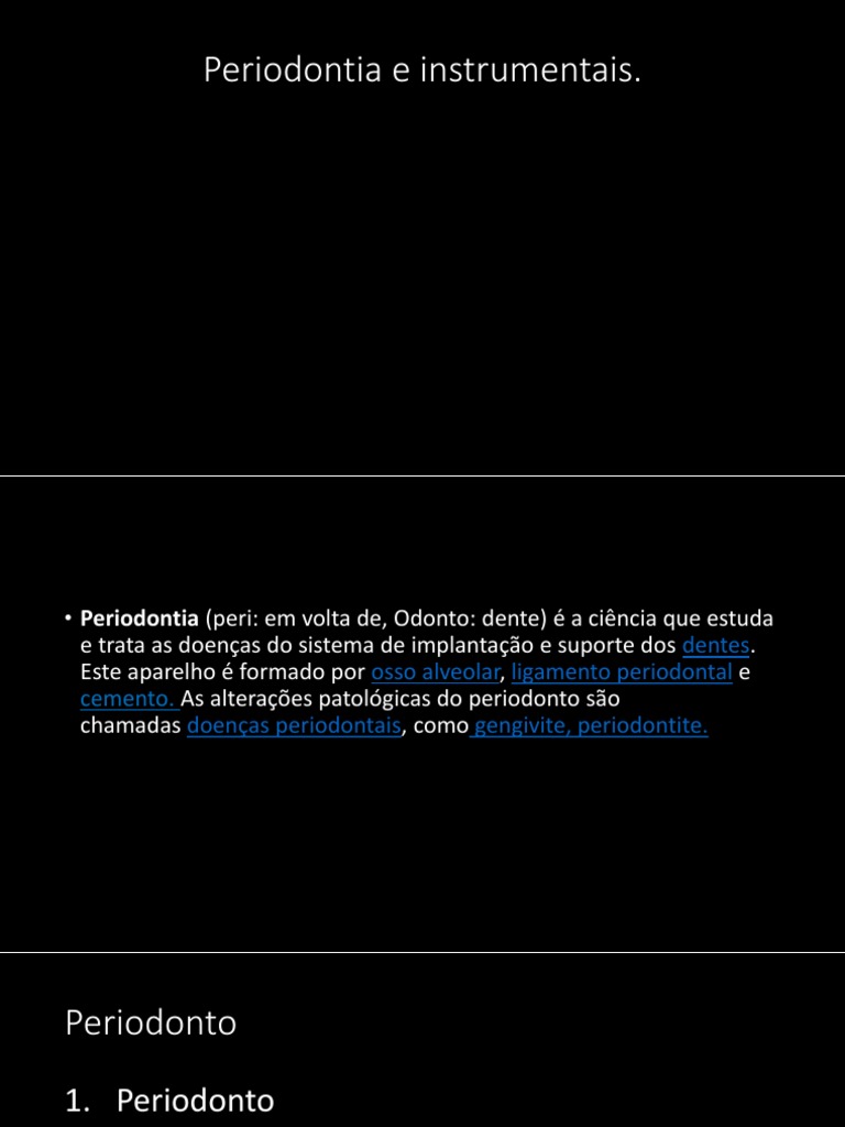 Classificação Dos Instrumentos Periodontais ASB | PDF | Periodontologia ...