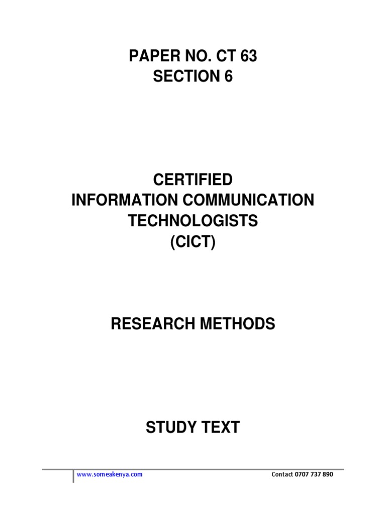 Research Methods Sample | PDF | Scientific Method | Research Design