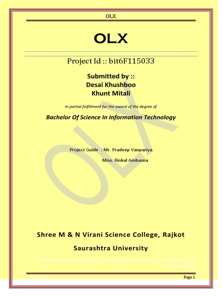 OLX | PDF | Databases | Software