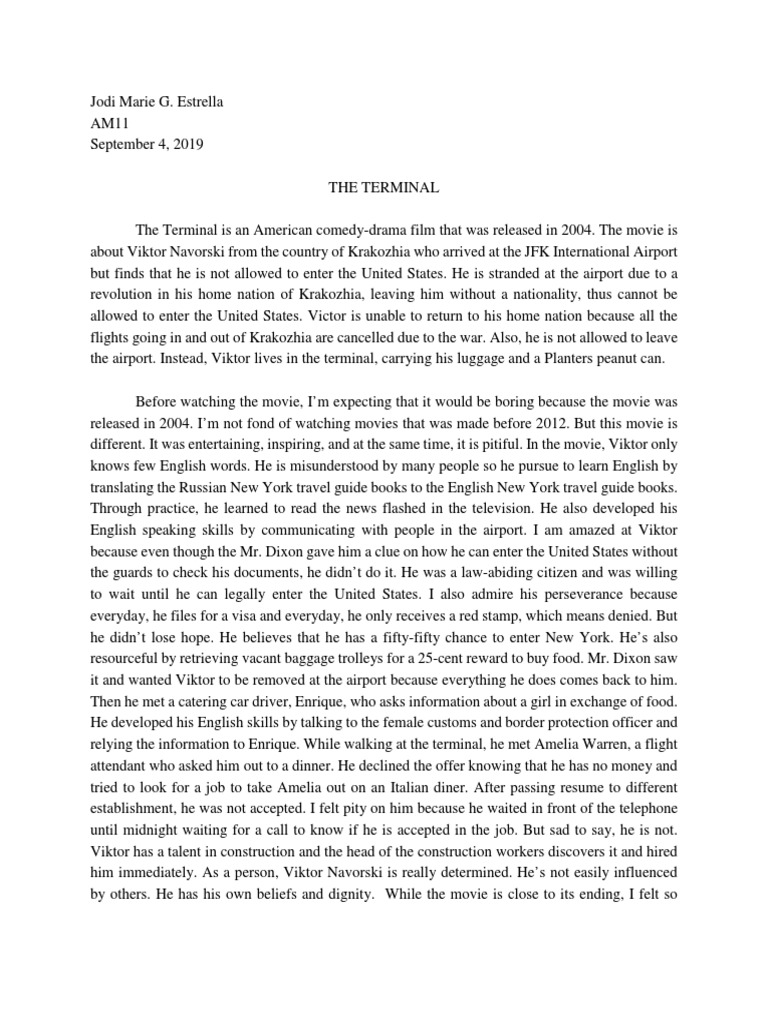 The Terminal Reflection Paper | PDF