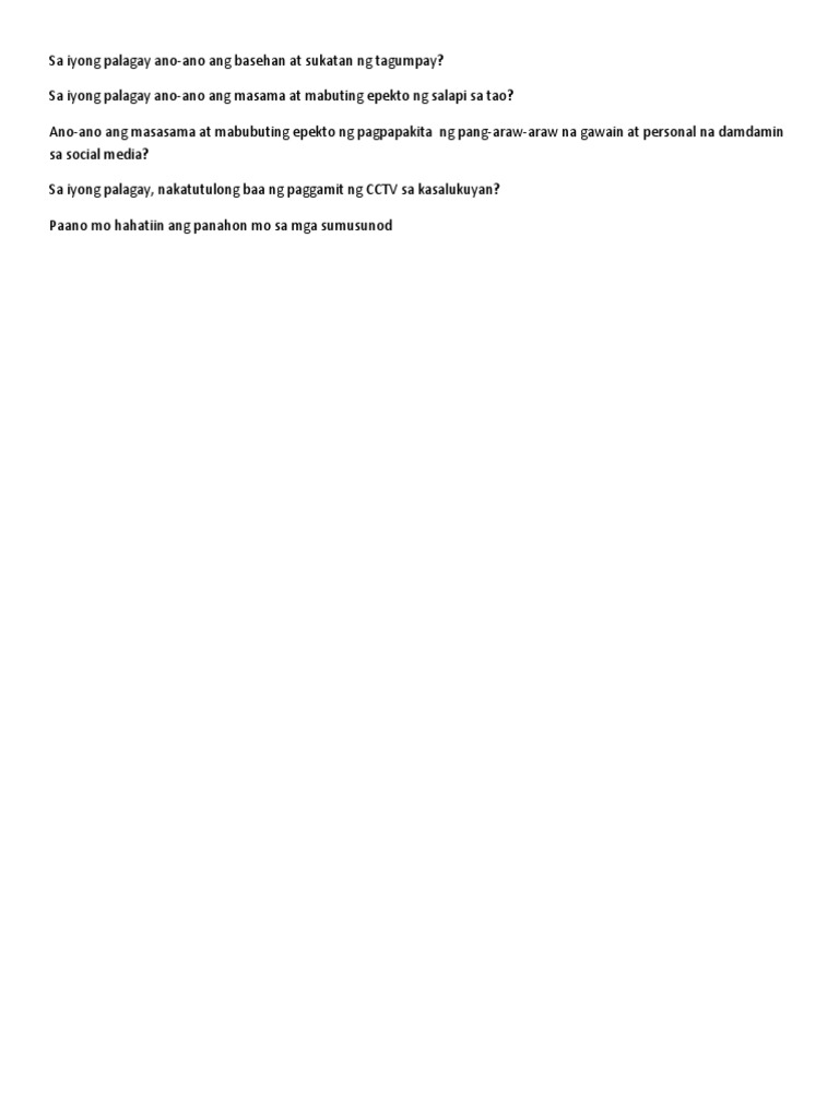 Talumpati Paksa | PDF Talumpati Paksa | PDF