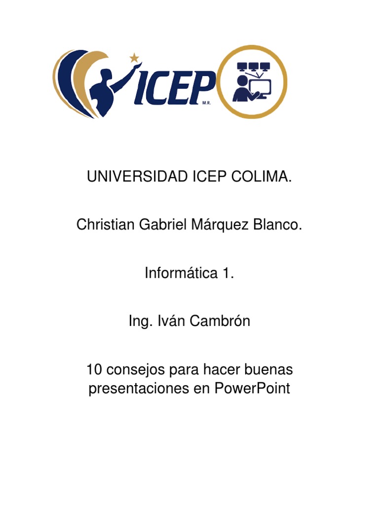Universidad Icep Colima | PDF | Microsoft PowerPoint | Tipografía