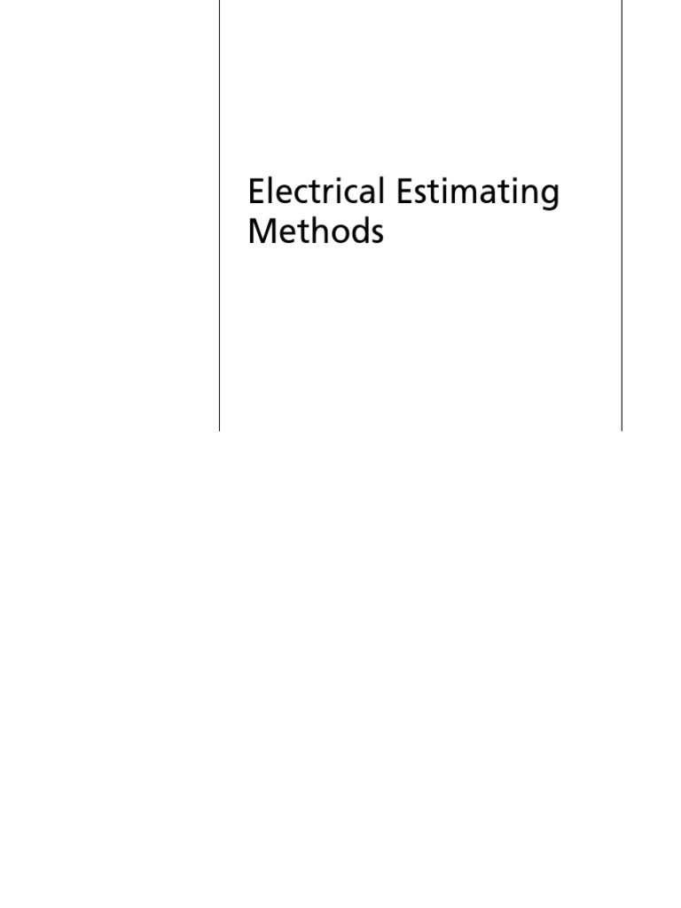 Electrical Estimating Methods | PDF | Electrical Wiring | Cost Accounting