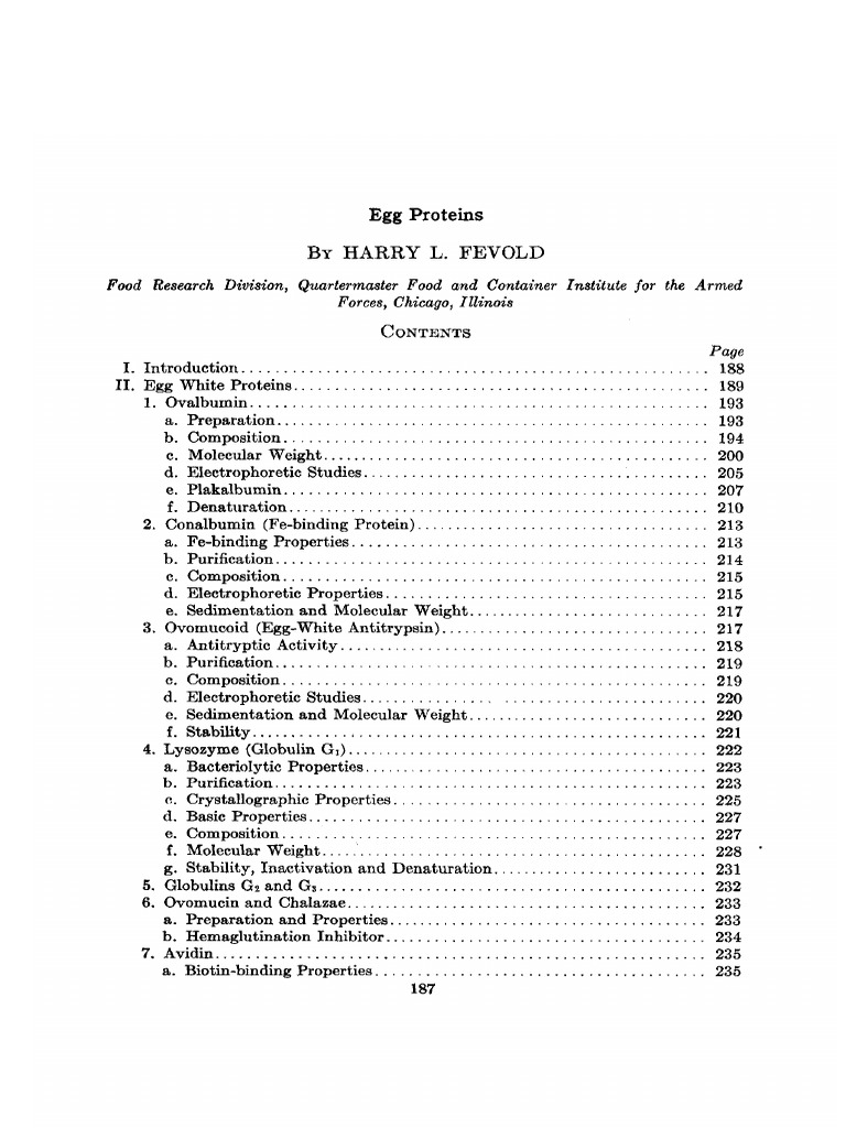 Harry Fevold: Proteins BY | PDF | Amino Acid | Nutrition