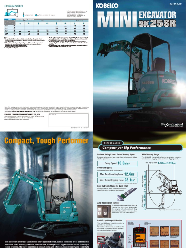 20150512051926HI Kobelco SK25SR Mini Excavator | PDF | Vehicles | Mechanical Engineering