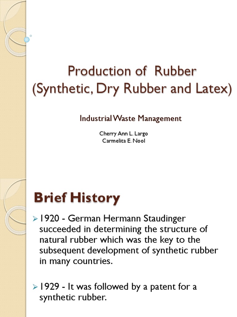 Rubber Production and Waste Management | PDF | Natural Rubber | Materials