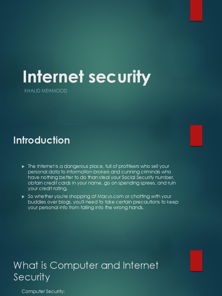 Internet Security | PDF | Encryption | Key (Cryptography)