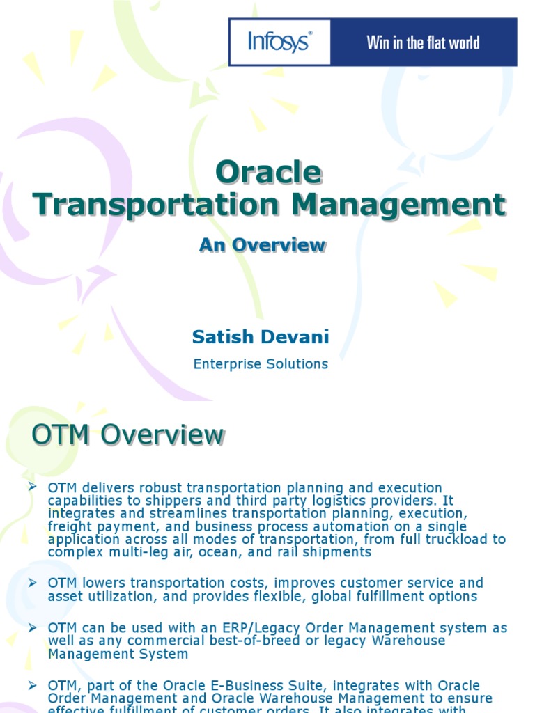 OTM Introduction | PDF | Cargo | Accounts Payable