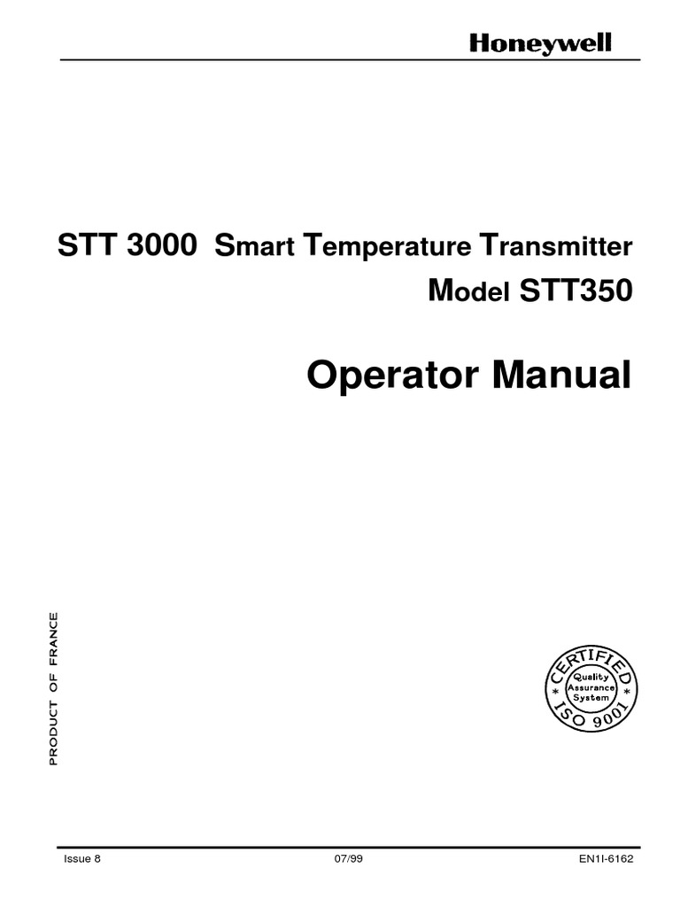 Operating Manual ST3000 STT350 | PDF | Thermocouple | Electromagnetism
