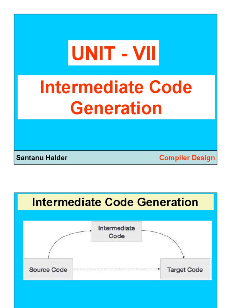 7-Intermediate Code Generation PDF | PDF | C (Programming Language ...