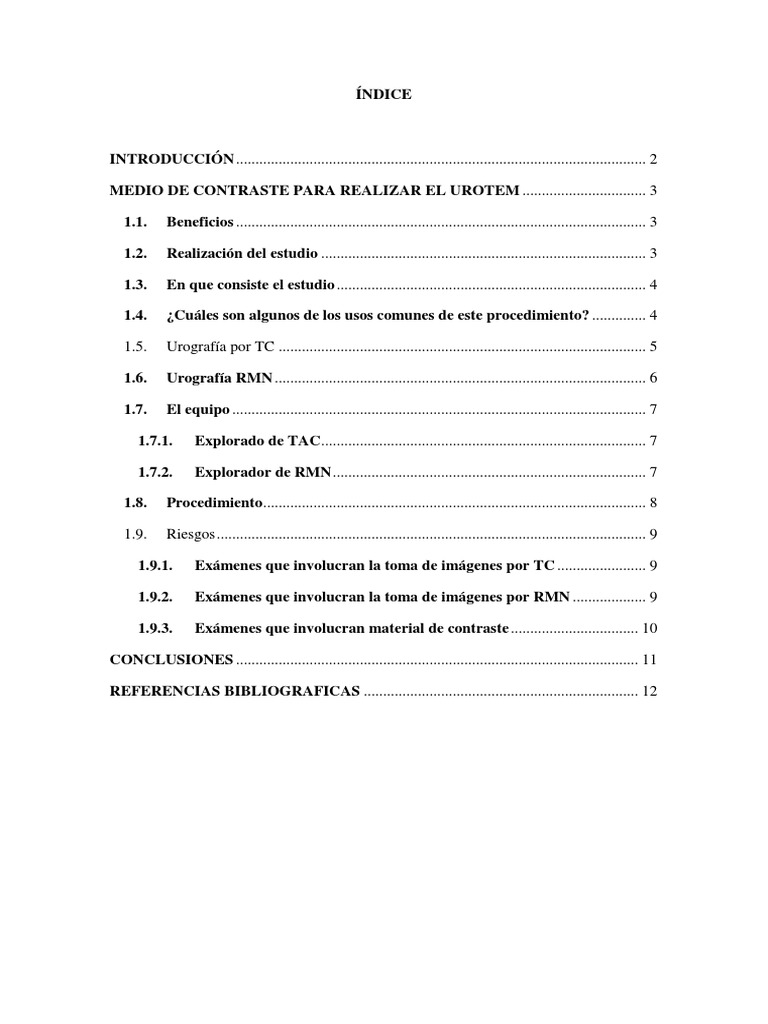 UROTEM | PDF | Ct Scan | Resonancia magnética nuclear