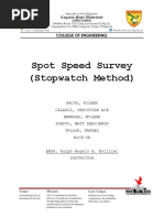 Spot Speed Study Lab | PDF | Percentile | Traffic