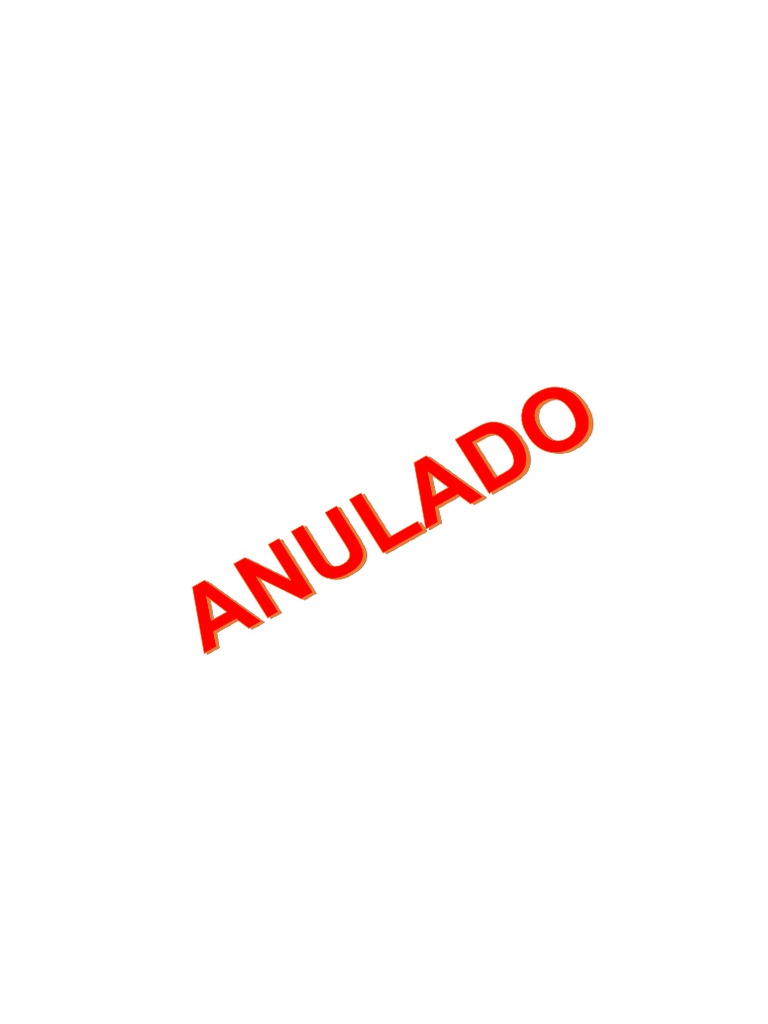 Letrero Anulado | PDF