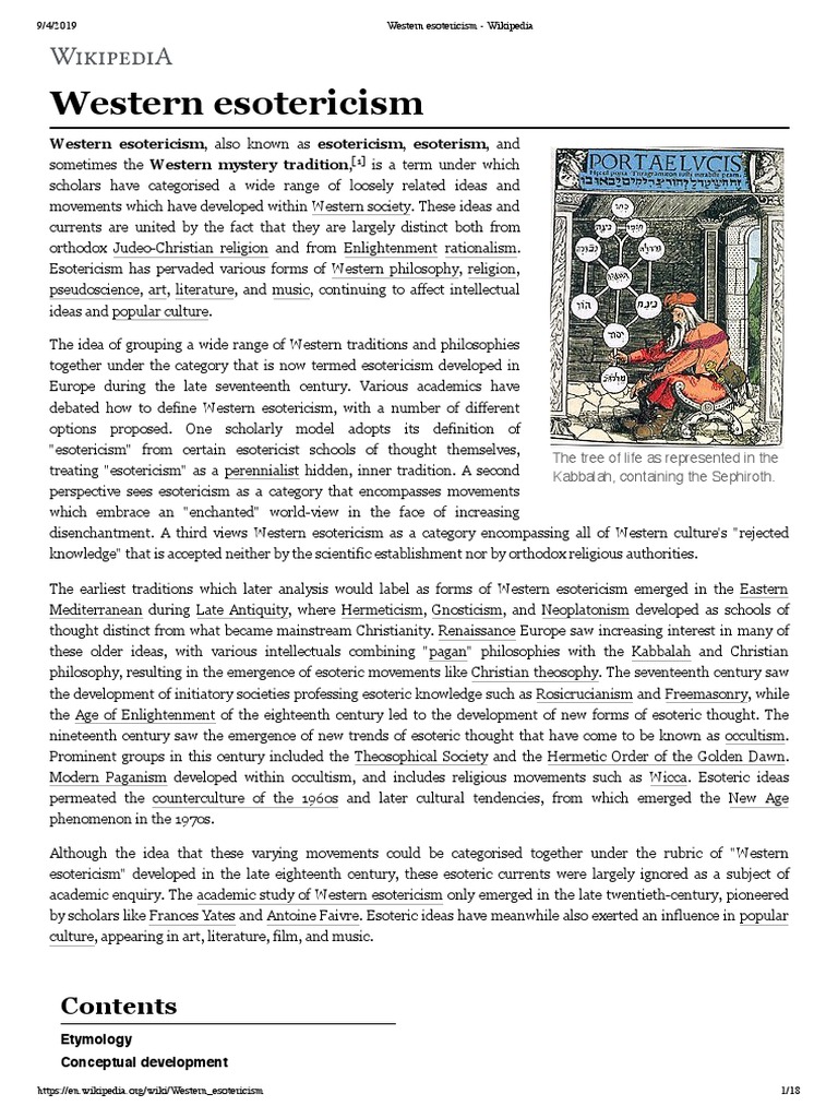 Western Esotericism: Western Esotericism, Also Known As Esotericism ...