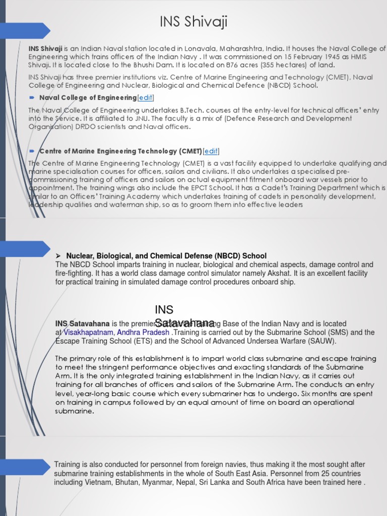 INS Shivaji | PDF | Naval Warfare | Navies