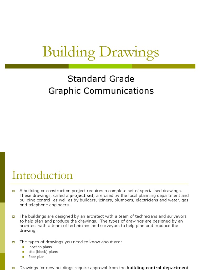 Building Drawings: Standard Grade Graphic Communications | PDF ...