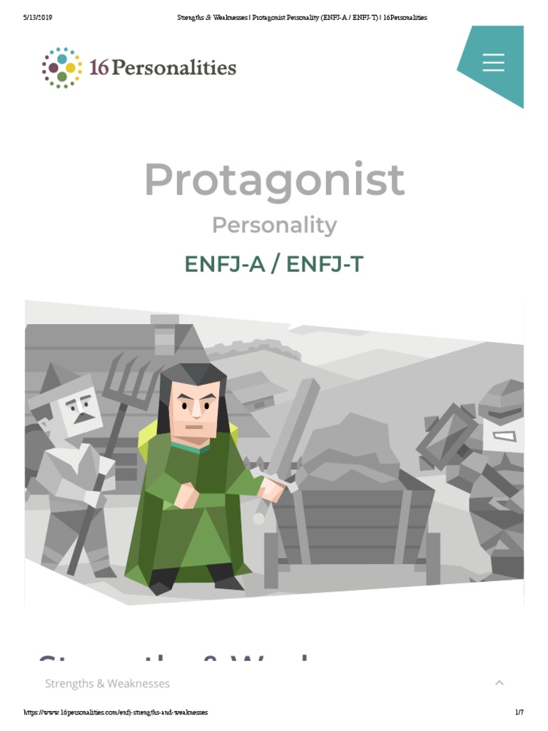 Protagonist: Strengths & Weaknesses | PDF | Psychological Concepts ...