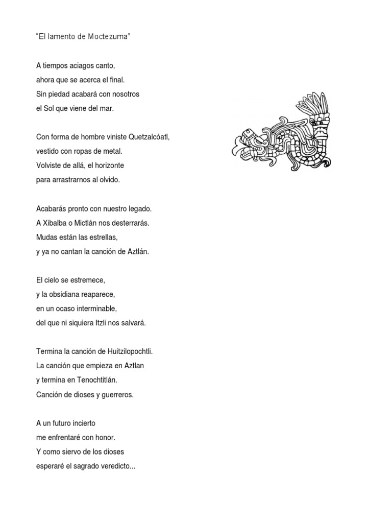 Poesía Indígena1 | PDF | azteca | Cultura de las Americas