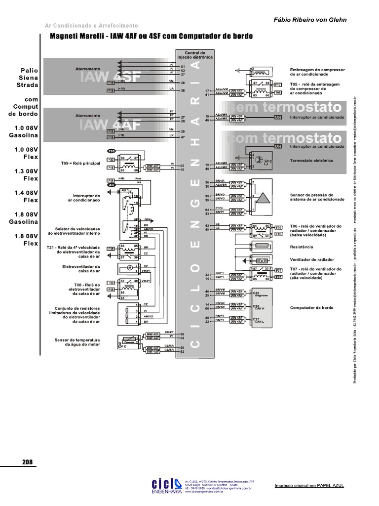 1.3 - 1.4 - 1.8 Flex - IAW 4AF e SF - Com Computador de Bordo