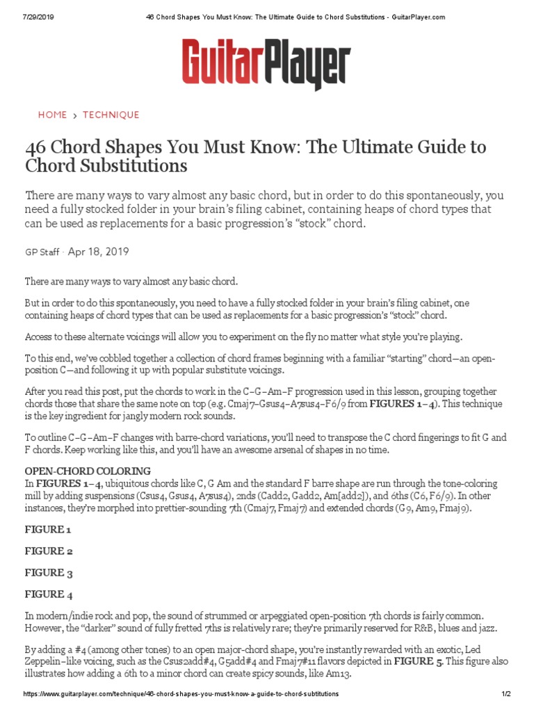 Essential Chord Shapes for Guitarists | PDF | Celtic Musical ...