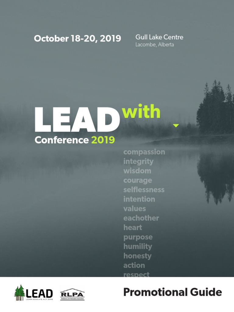 LEAD 2019 Promotional Guide | PDF | Integrity | Leadership