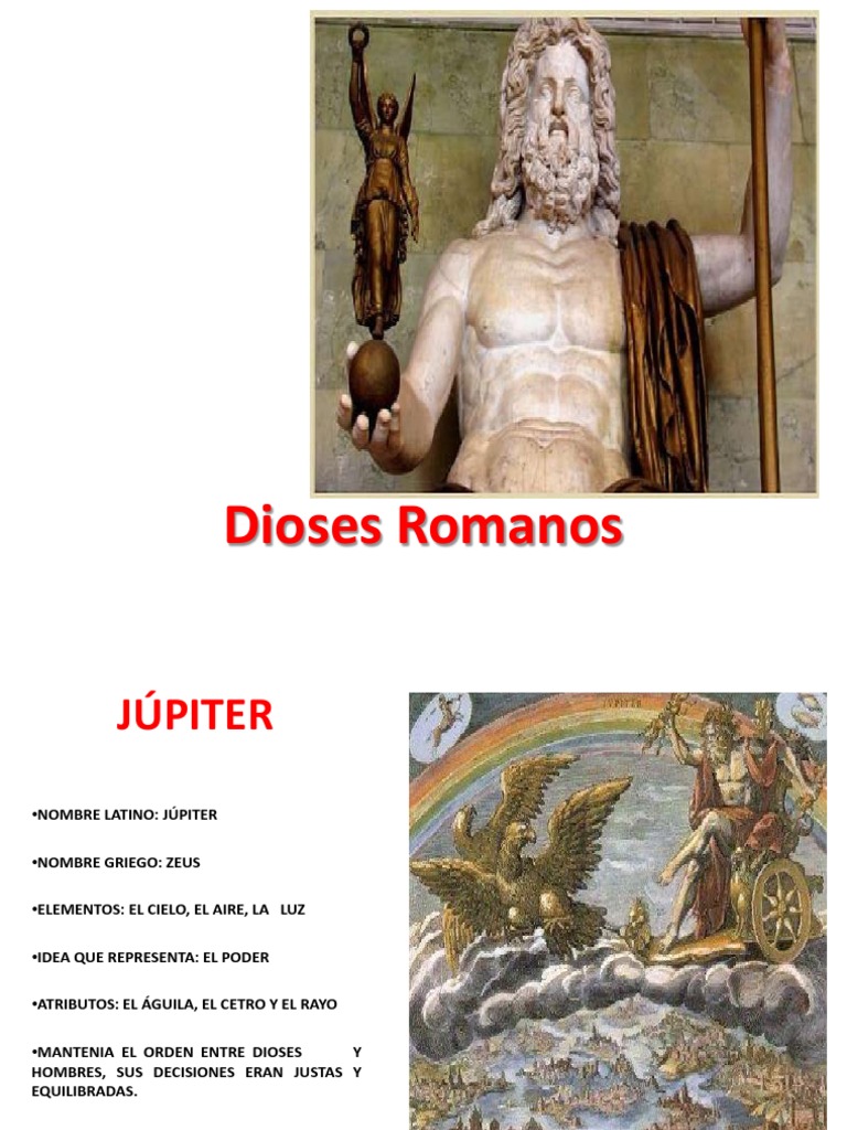 Júpiter y los Dioses Romanos | PDF | Júpiter (mitología) | Zeus