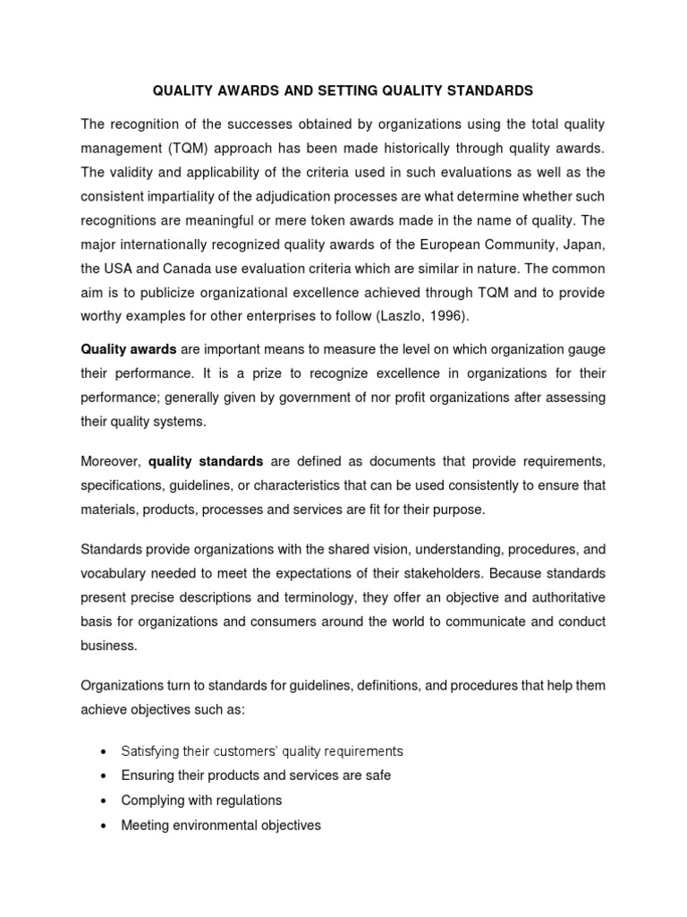 TQM Written Report | PDF | Quality Management | Quality Management System