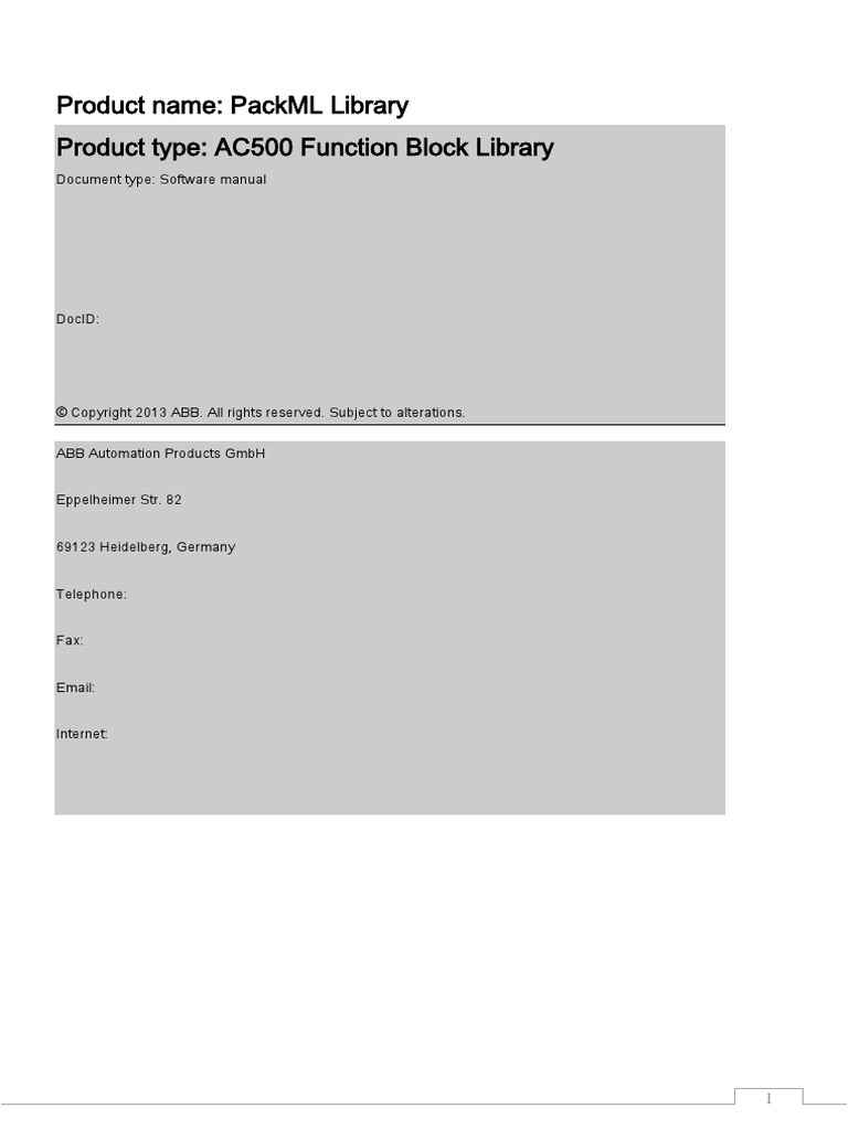PackML Documentation | PDF | Data Type | Subroutine