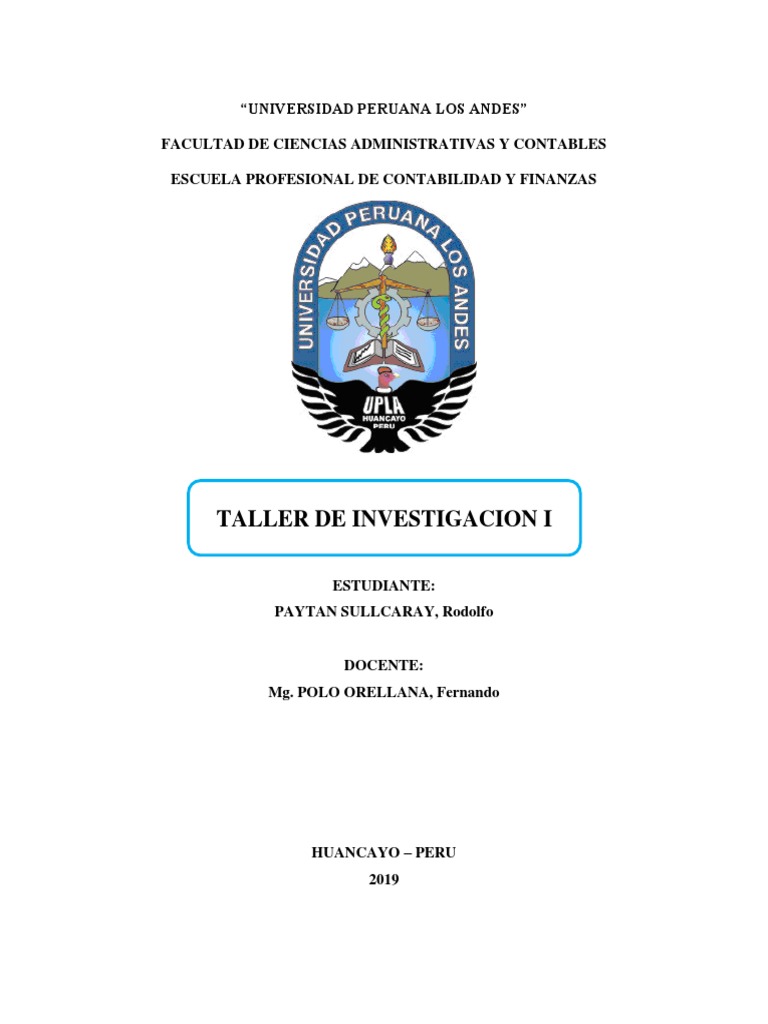 Caratula Taller I | PDF