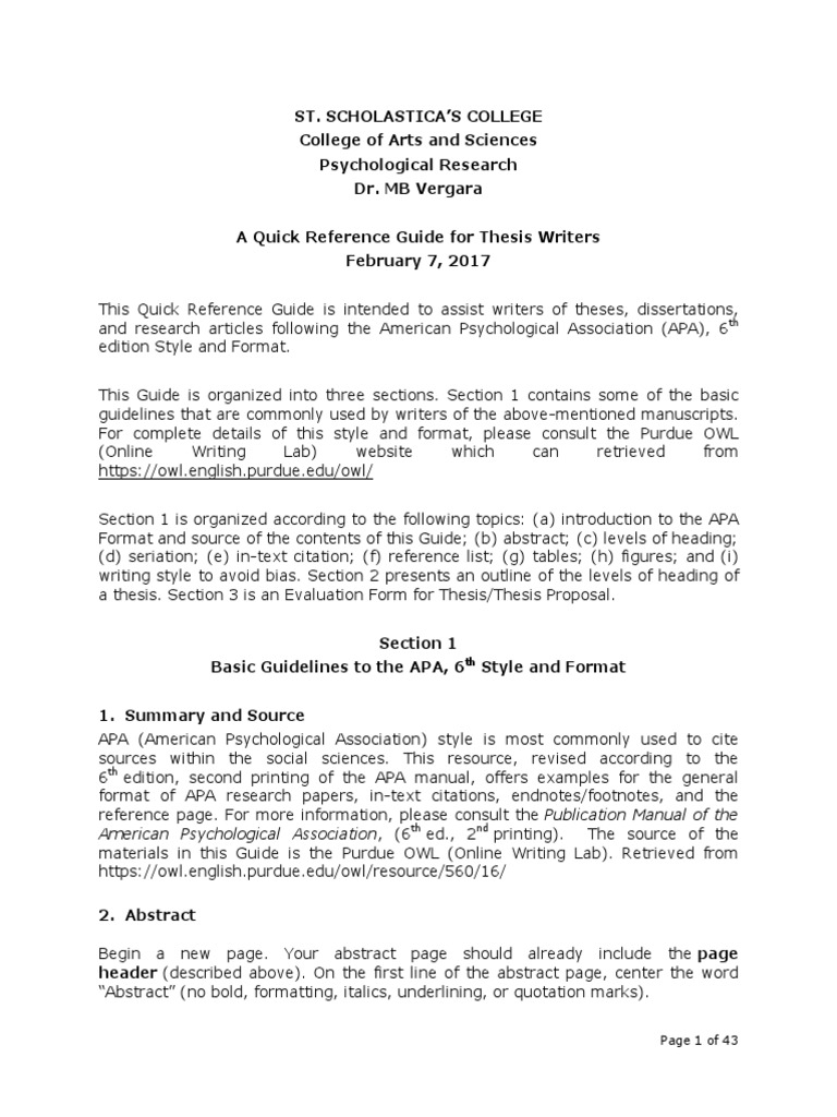 APA Guidelines | PDF | Digital Object Identifier | Citation