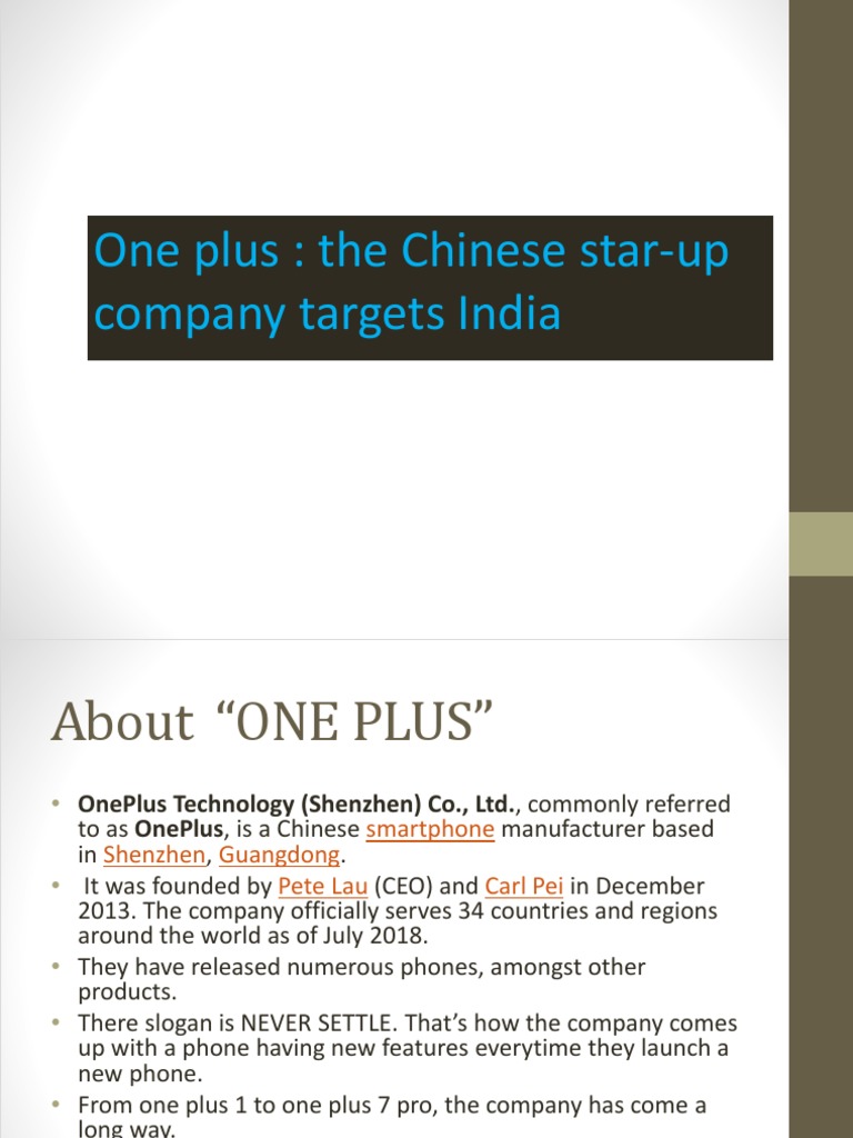 One Plus Case Study | PDF | Smartphone | Mobile Computers