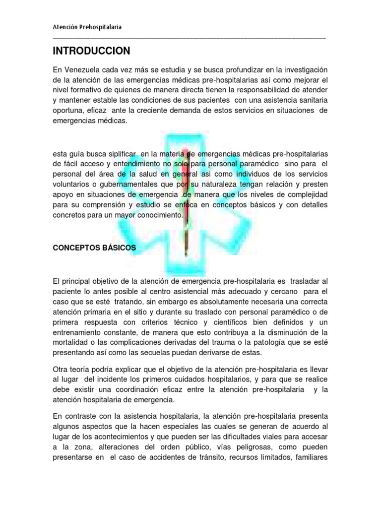 Introduccion A La Aph | PDF | Reanimación cardiopulmonar | Paramédico