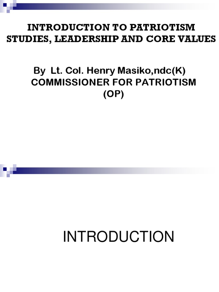 Understanding Patriotism and Leadership | PDF | State (Polity) | Leadership