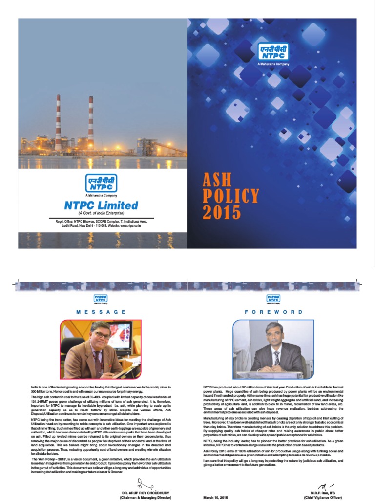 Ash Utilization Strategy 2015 | PDF | Fly Ash | Brick