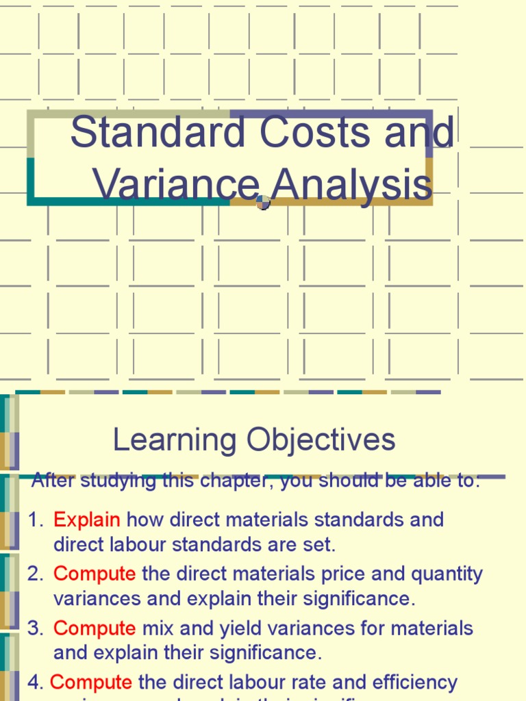 Lesson 9 - Variance Analysis-250809 - 013136 | PDF | Inventory ...