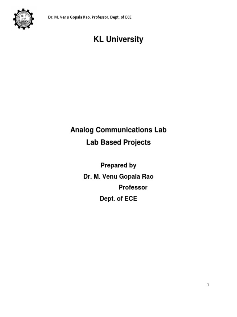 Ac Lab Projects | PDF | Signal To Noise Ratio | Modulation
