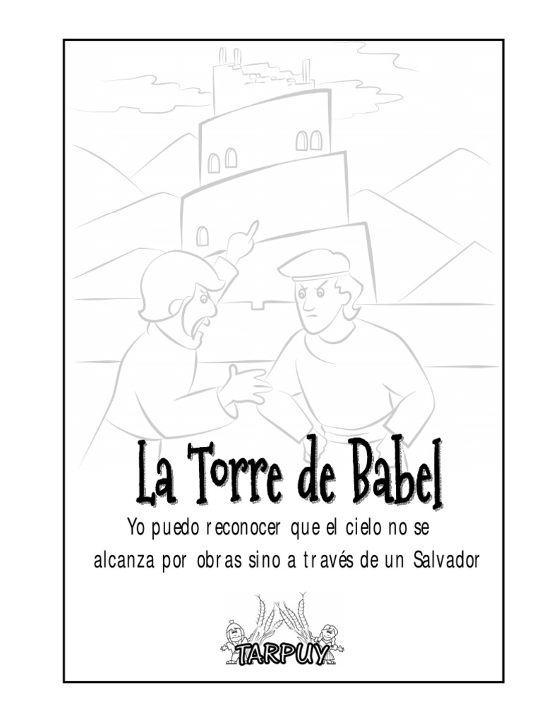 Página Para Colorear De La Torre De Babel
