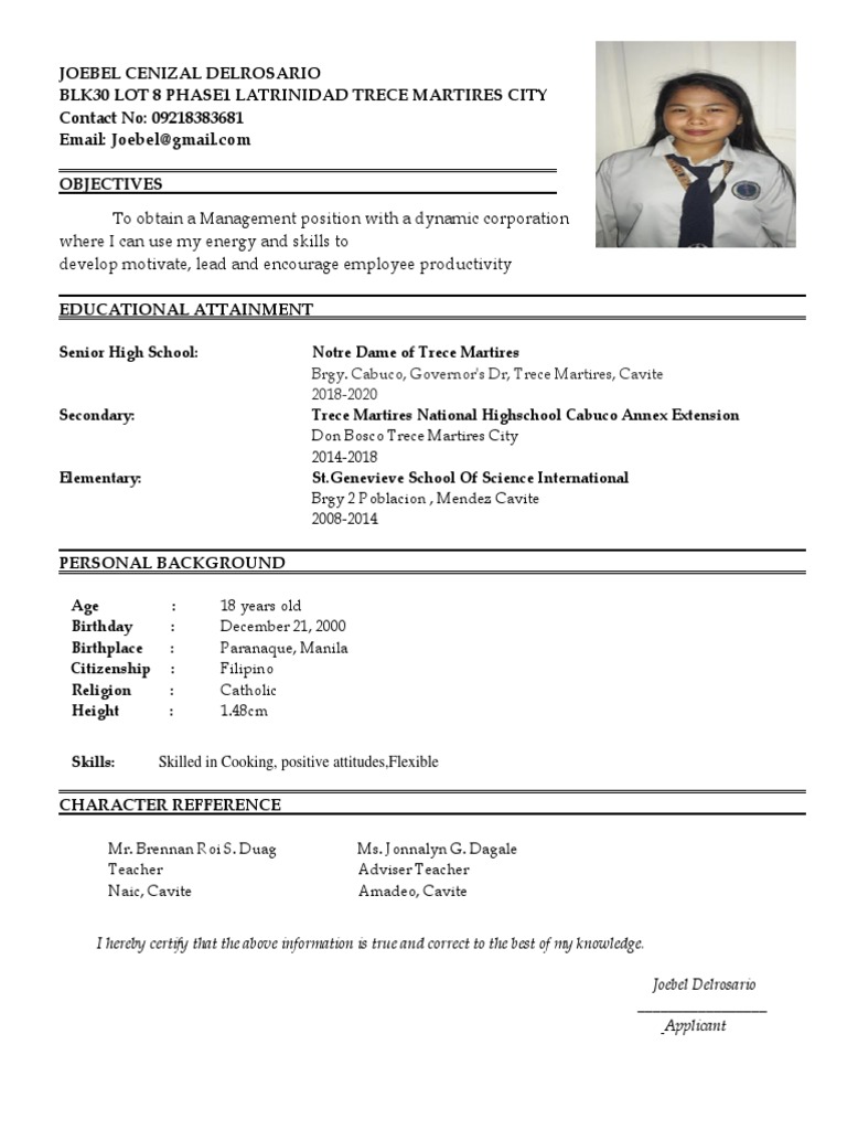 Sample Resume | PDF