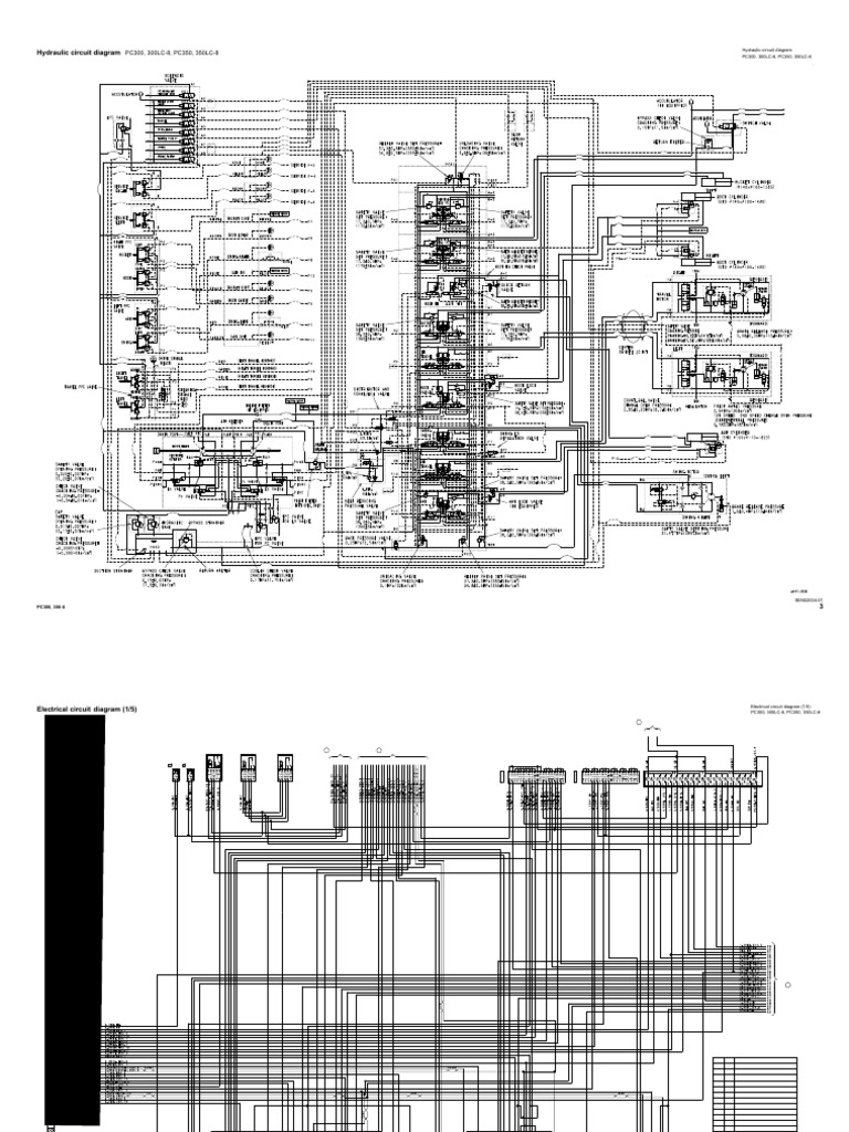 PC350-8 Hydraulic Electrical Diagrams | PDF