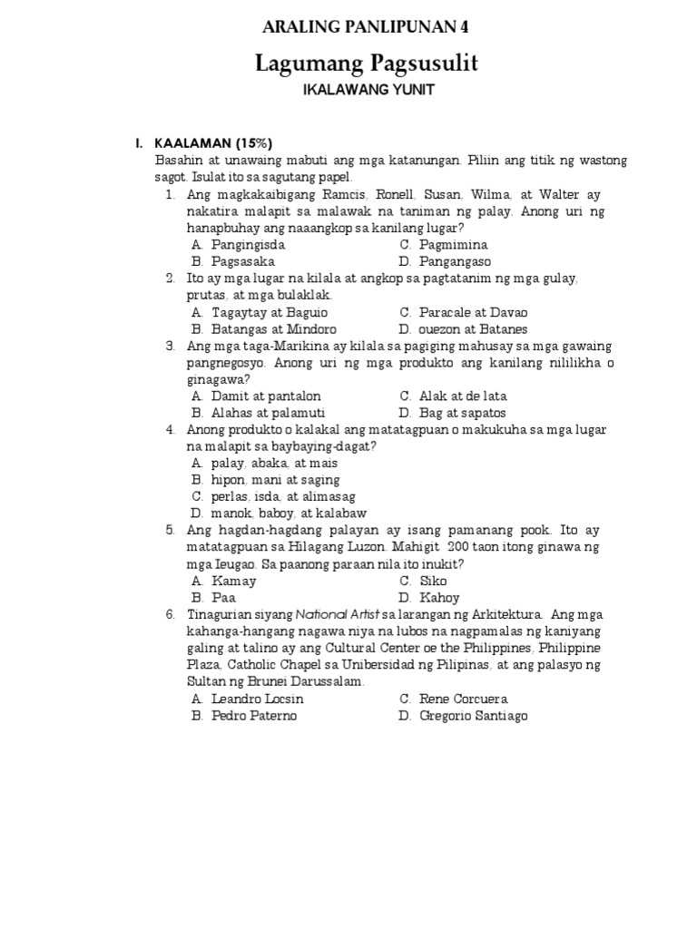 Grade 4 Arpan Sample Test Based Teaching Guide | PDF