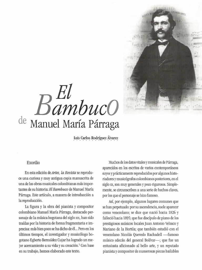 El Bambuco de Manuel Maria Parraga PDF | PDF | Informática y tecnología ...
