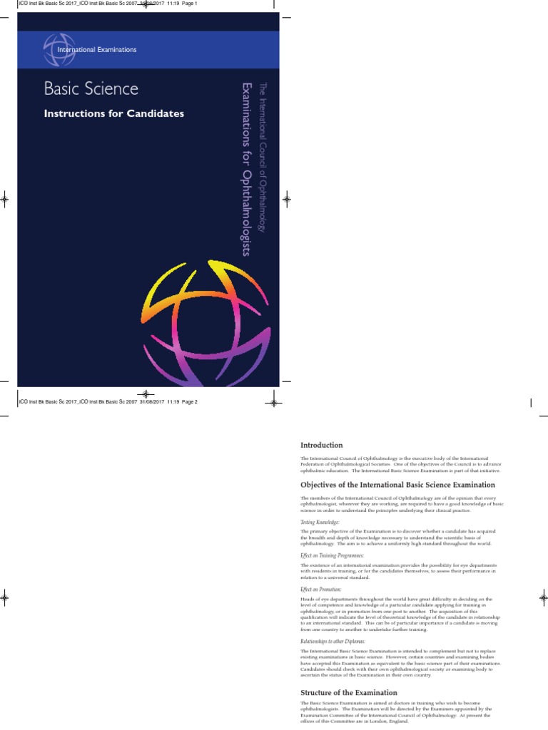 ICO Basic Syllabus | PDF | Visual System | Immune System