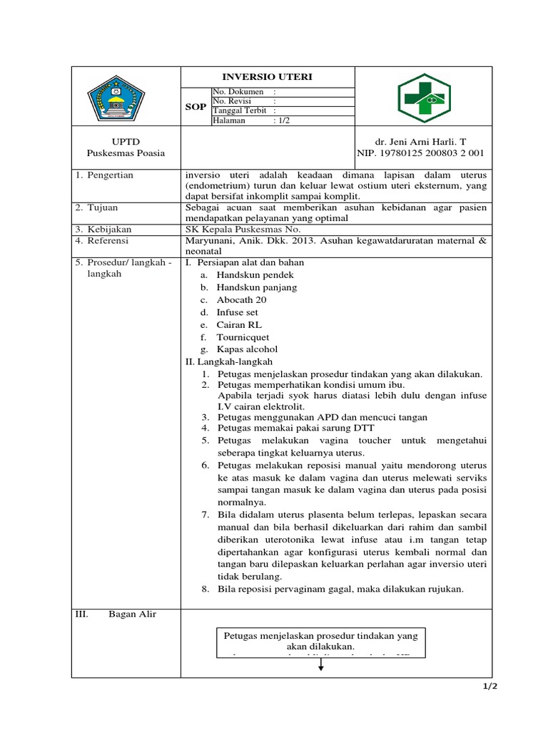 Sop Inversio Uteri | PDF