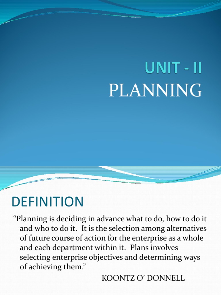 Planning: A Comprehensive Guide to the Concept, Process, Types and ...