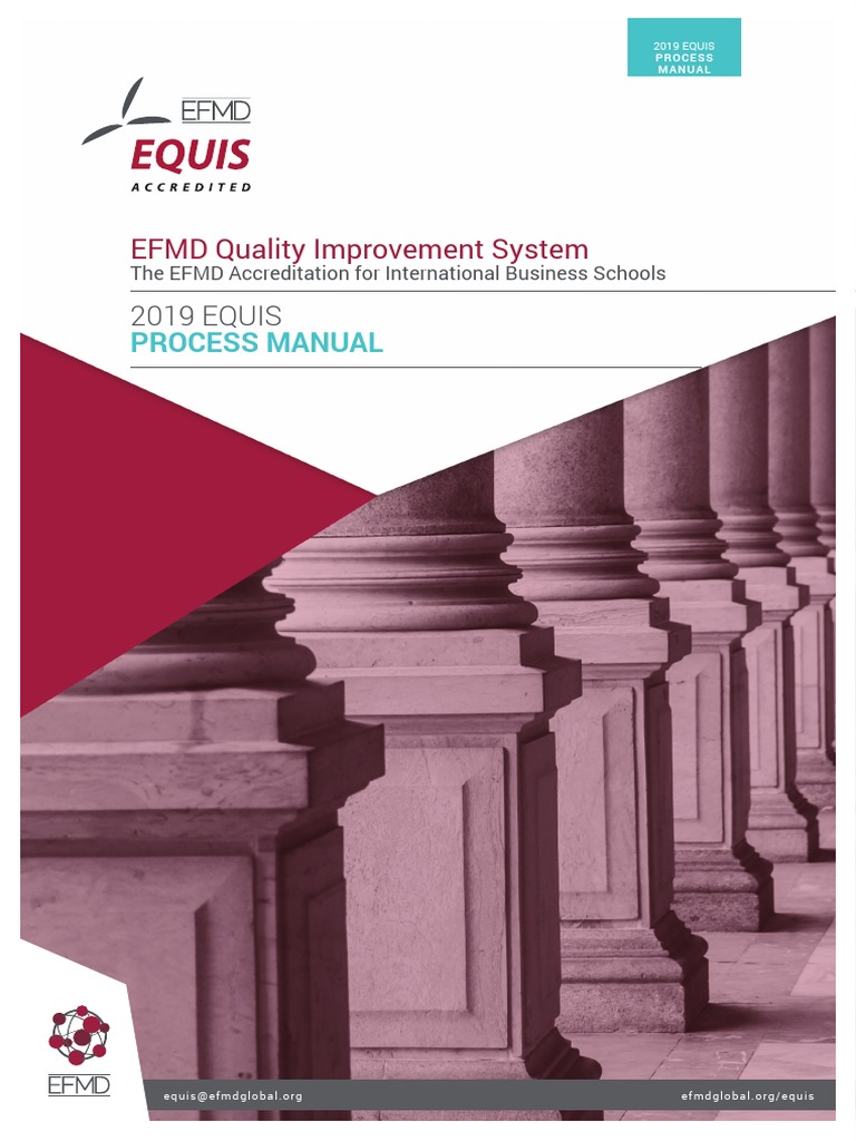 EFMD Global-EQUIS Process Manual | PDF | Evaluation | Peer Review