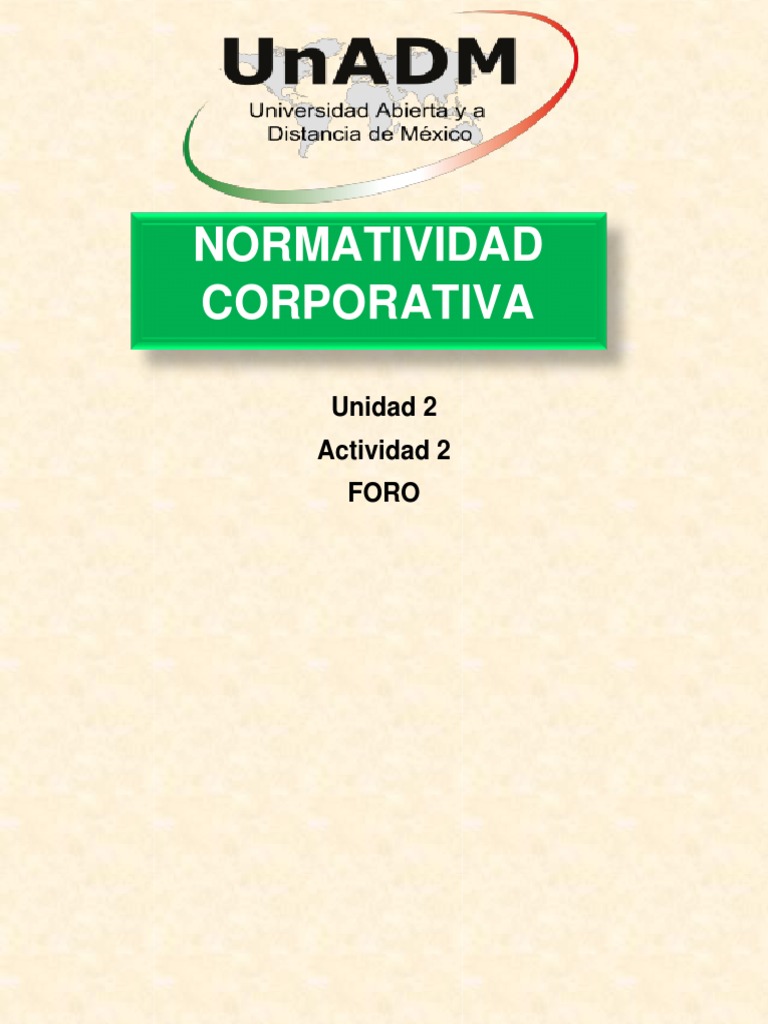 Gnoc U2 A2 | PDF | Derecho Corporativo | Empresas