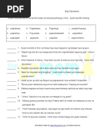 Sanhi at Bunga Worksheet | PDF