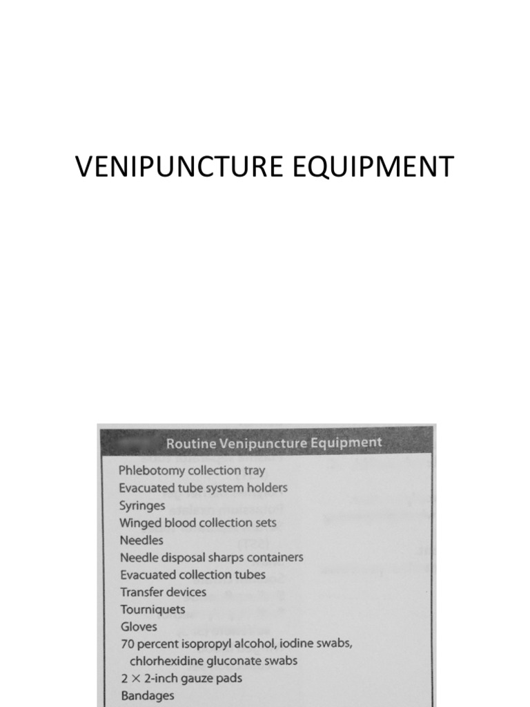 Venipuncture | PDF | Intravenous Therapy | Coagulation