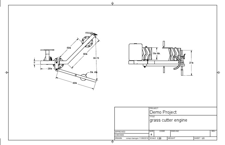 Demo Project Grass Cutter Engine: 50in 5in Dia | PDF